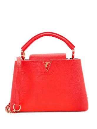 Louis Vuitton Braided Chain Capucines Tasche Taurillion BB-Satchel - Rot