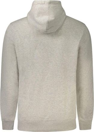 Tommy Hilfiger Logo Embroidered Cotton Hoodie - Grey