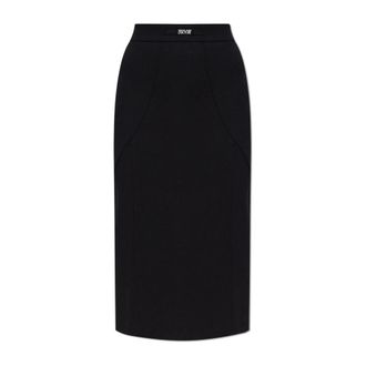 Versace Jeans Couture Femme, Jupes, Noir, Taille: 34 FR Jupe avec fente arrière