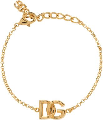 Dolce & Gabbana Homme, Accessoires, Jaune, Taille: ONE Size Bracelet avec logo