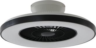 Lindby Smarter Deckenventilator mit LED Beleuchtung und Fernbedienung leise Ø 60 cm, App Steuerung Ventilator Lampe dimmbar Farbwechsel (3000-6500K)