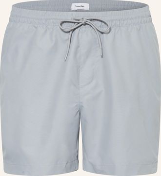 Calvin Klein Badeshorts Logo Tape grau