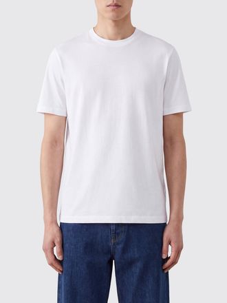 Brunello Cucinelli Kurz&auml;rmeliges Rundhals-T-Shirt aus reiner Baumwolle