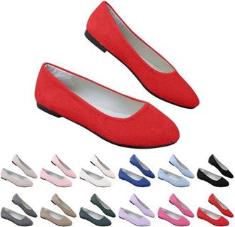 Generic Ballerines plates pour femme - Confortables et &eacute;l&eacute;gantes - Chaussures basses classiques unies - Style d&eacute;contract&eacute; - Super douces et confortables - Pou
