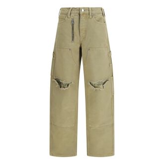 Alexander Wang Zip Carpenter Pants - - Jeans - Damen - Gr&uuml;n - W25