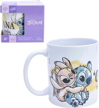 Cartoon Stitch and Angel Disney Tasse, Keramiktasse, Fr&uuml;hst&uuml;cksschale, 325 ml, f&uuml;r Kinder
