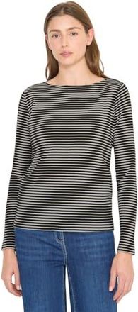 Cecil T-Shirt ray&eacute; &agrave; Manches Longues Raw Kaki XXL