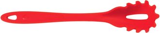 Kochblume Pastalöffel | Premium-Silikon & BPA frei| Hitzebeständig | Spülmaschinenfest | 30cm | Farbe: rot
