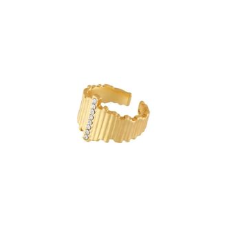 Dansk Copenhagen Audrey Ring - Femme - Accessoires - Jaune - Taille: ONE Size