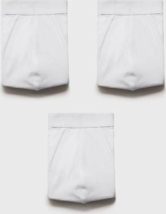 Mango Lot 3 slips combin&eacute;s blanc - Homme - XL - MANGO MAN