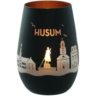 Goodtimes Windlicht Husum Skyline (Schwarz & Bronze)