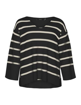 Vero Moda Curve VERO MODA Curve Vmcsaba Ls V-Neck Pullover Ga Noos Cur
