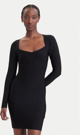 Guess Coctailkleid W6BK84 Z1787 Schwarz Slim Fit