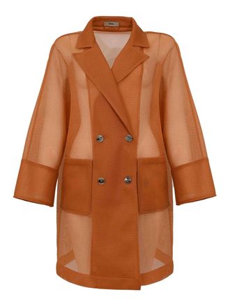 Herno Manteau Au Genou - Jaune Fonc&eacute;