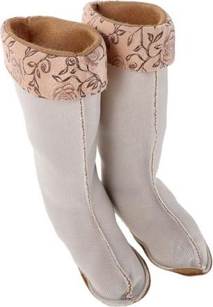 BESPORTBLE TOPPERFUN Chaussettes Doubl&eacute;es en Polaire pour Bottes de Pluie Femme Hauteur 32 CM Taille S Chaussettes Thermiques &Eacute;paisses sous Isolantes pour Bottes