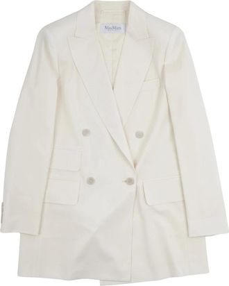 Max Mara Femme, Vestes, Blanc, Taille: 40 FR Elegia Blazer