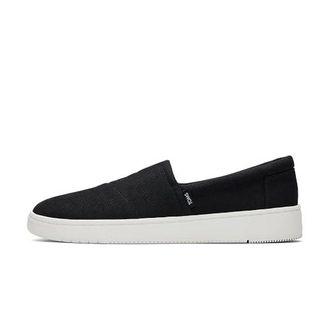 Toms Toms Mens Trvl Lite Alpargata Sneaker, Black Heritage Canvas, 44 EU