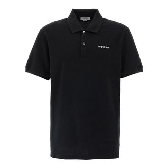 Alexander McQueen Logo-Stickerei Polohemd - - Tops - Herren - Schwarzk - S