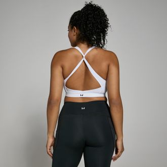 MyProtein Brassi&egrave;re de sport &agrave; dos crois&eacute; MP Power pour femmes - Blanc - XXS