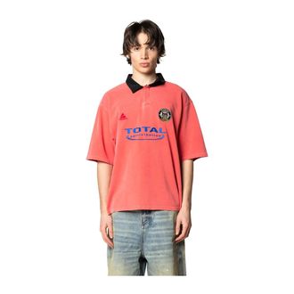 Martine Rose Homme, Tops, Rouge, Taille: S Oversized S/S Polo