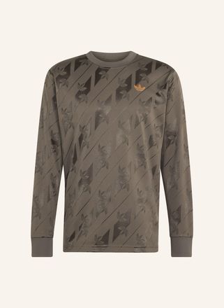 adidas Originals Adidas Originals Jacquard Trefoil Jersey, Lang&auml;rmelig braun