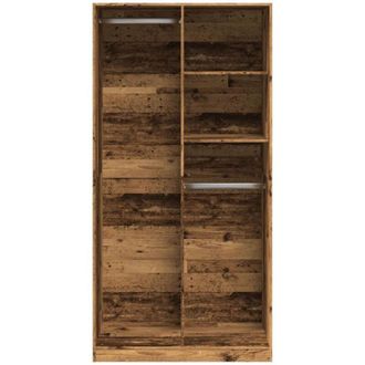 vidaXL Vidaxl - Kleiderschrank Altholz-Optik 100x50x200 cm Holzwerkstoff