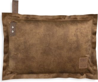 Knit Factory DAX Kissen - Luxuriöses und samtweiches Dekokissen - Sofakissen - 60x40 - New Camel