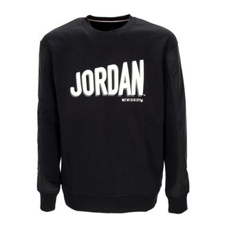 Nike Jordan Homme, Sweatshirts et sweats &agrave; capuche, Noir, Taille: L SweaT-shirt molletonn&eacute; &agrave; col rond avec motif