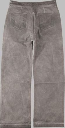 Rick Owens Mens Jeans Geth Charcoal Cotton