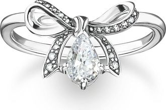 Thomas Sabo Thomas Sabo Ring mit Schleife Größe 52 Recyceltes 925 Silber. geschw. TR2481-643-14-52