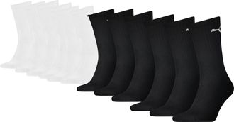 Puma Crew Socken Unisex (12er-Pack), Kleidung, Schwarz, 43-46