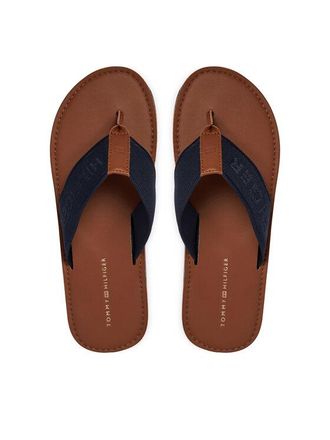 Tommy Hilfiger Zehentrenner Jacquard Logo FM0FM05808 Dunkelblau