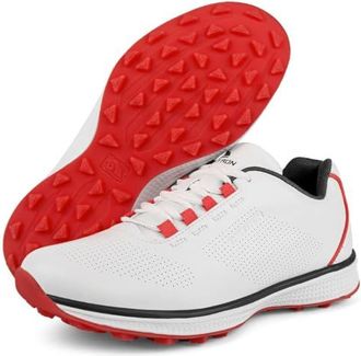 Generic Chaussures De Golf pour Hommes sans Crampons, Imperméables, Résistantes Au Glissement, Sneakers Décontractées pour Le Golf, Lentraînement Et La Marche