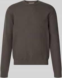 Only & Sons Strickpullover aus Viskose-Mix mit Jacquardstruktur und Rundhalsausschnitt