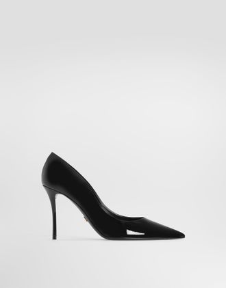 Dolce & Gabbana Patent Leather Pumps - Frau Pumps Und Slingbacks Schwarz Leder 40.5