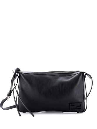 Fendi sac port&eacute; &eacute;paule Simply Leather Medium - Noir