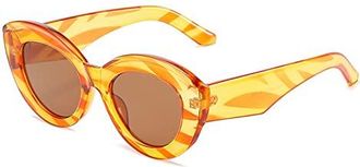 Generic Lunettes de soleil tendance oeil de chat à large monture pour hommes et femmes Tir de rue ombrage extérieur (couleur : B, taille : moyen) 2026, D, Tai