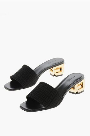 Givenchy Open-Toe-Mules aus Jacquardstoff mit 5 cm Iconic-Absatz Gr&ouml;&szlig;e 39