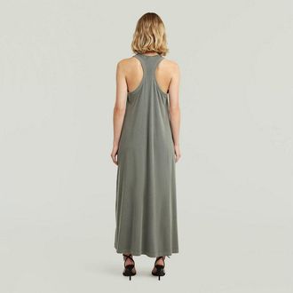 G-Star Maxikleid Washed Tank Maxi Dress wmn mit Racerback, Baumwolle