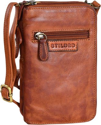 STILORD Peter 2-in-1 Leder Brustbeutel Portemonnaie Herren Handytasche Damen Reisebrieftasche zum Umh&auml;ngen Kleine Brusttasche Vintage Tasche Crossbody Bag Ech