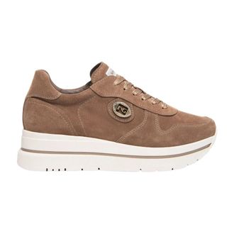 Nero Giardini Wildleder Plateau-Sneaker - - Shoes - Damen - Beige - 37 EU
