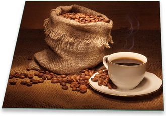 Decorwelt | Herdabdeckplatte 60x52 cm Ceranfeldabdeckung 1-Teilig Universal Elektroherd Induktion für Kochplatten Herdschutz Deko Schneidebrett Sicherheitsglas 