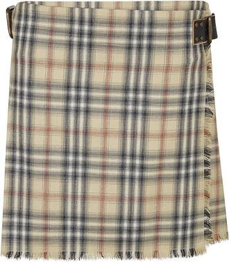 Burberry Femme, Jupes, Beige, Taille: 38 FR Mini Kilt