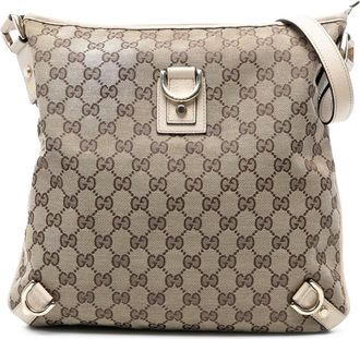 Gucci Hobo Bags - GG Canvas Abbey D Ring Crossbody - Gr. unisize - in Braun - für Damen