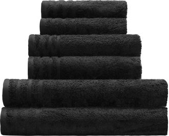 Kleine Wolke 3003926201 G&auml;stetuch Royal, 30 x 50 cm, schwarz