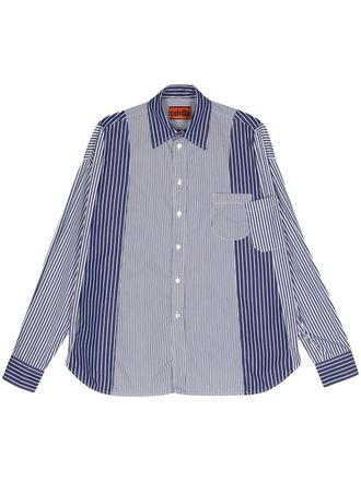 Colville chemise Frankenstein &agrave; rayures - Bleu