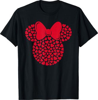 Disney Minnie Mouse Icon Filled with Hearts T-Shirt