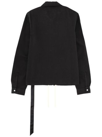 Rick Owens Zip-Front Cotton Jacket - Black