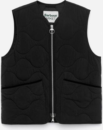 Arket Und Barbour Steppweste -Schwarz