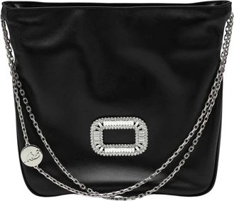Roger Vivier Femme, Sacs, Noir, Taille: ONE Size Sac Mini Noir Pèlerin